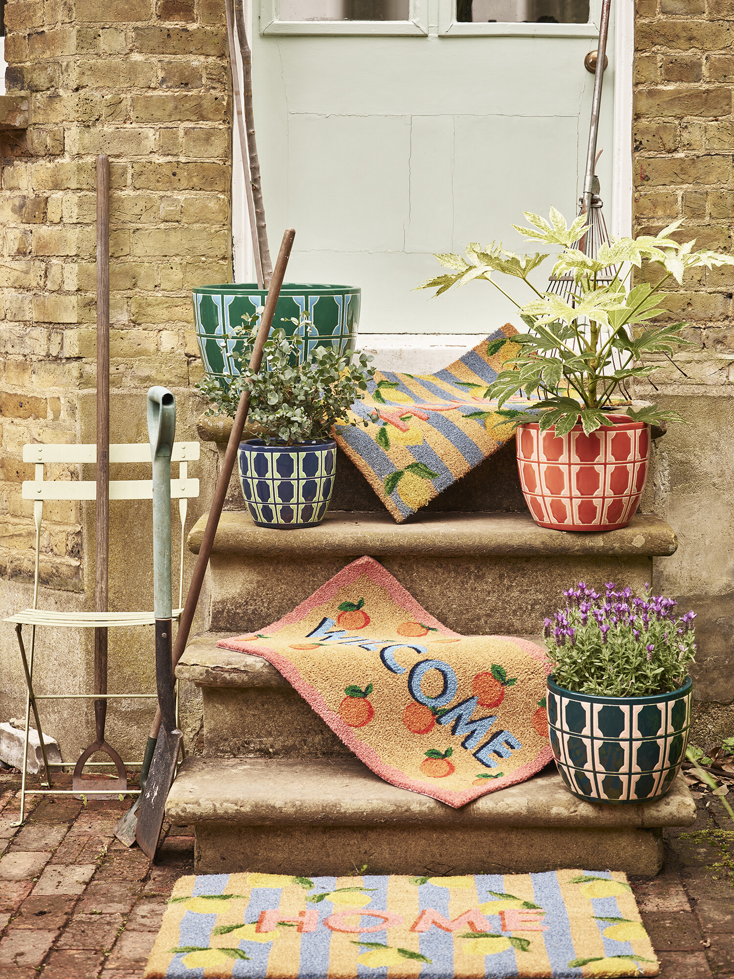 Orange Welcome Doormat | Oliver Bonas