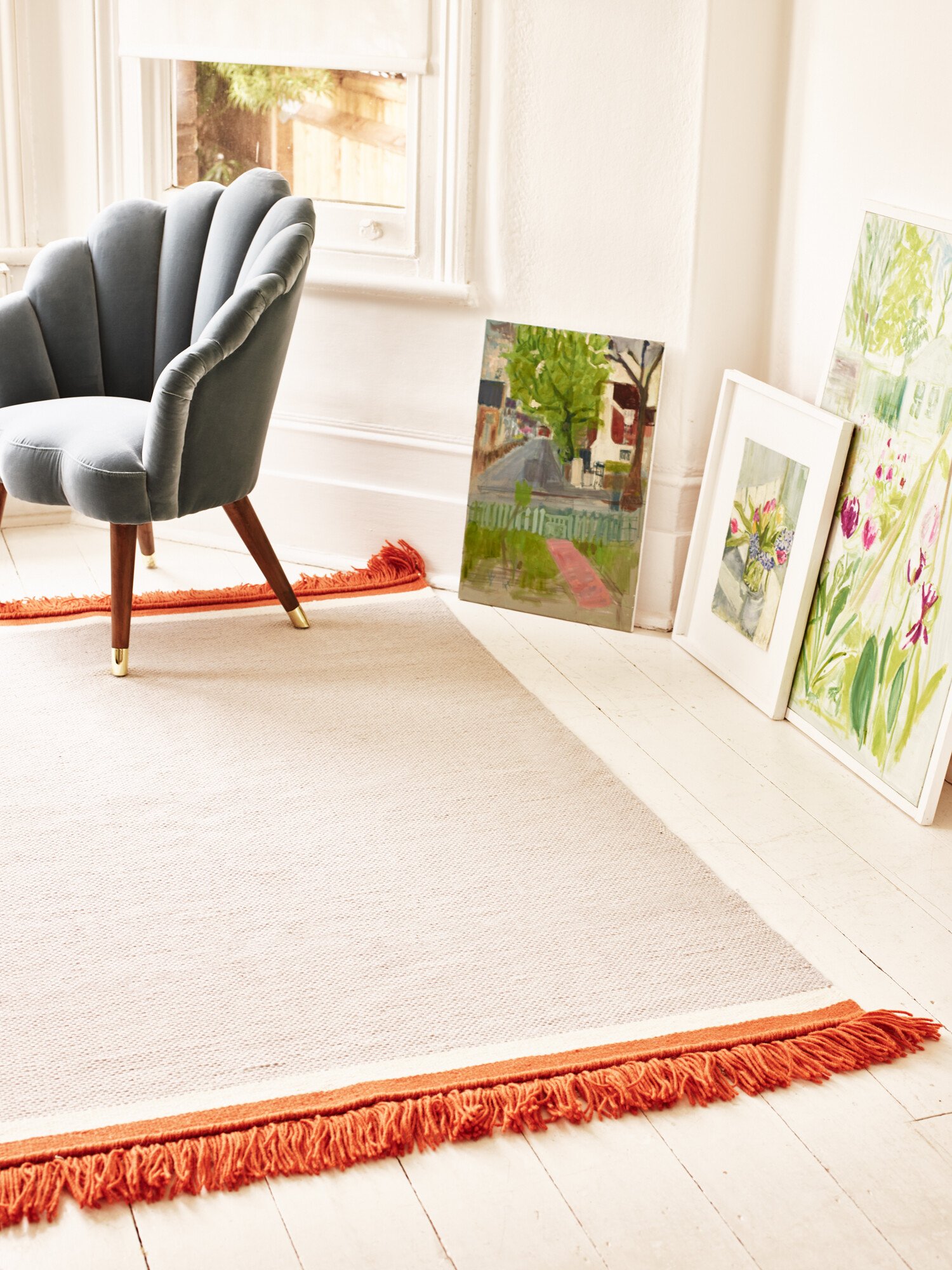 Elvie Woven Wool & Cotton Rugs | Oliver Bonas