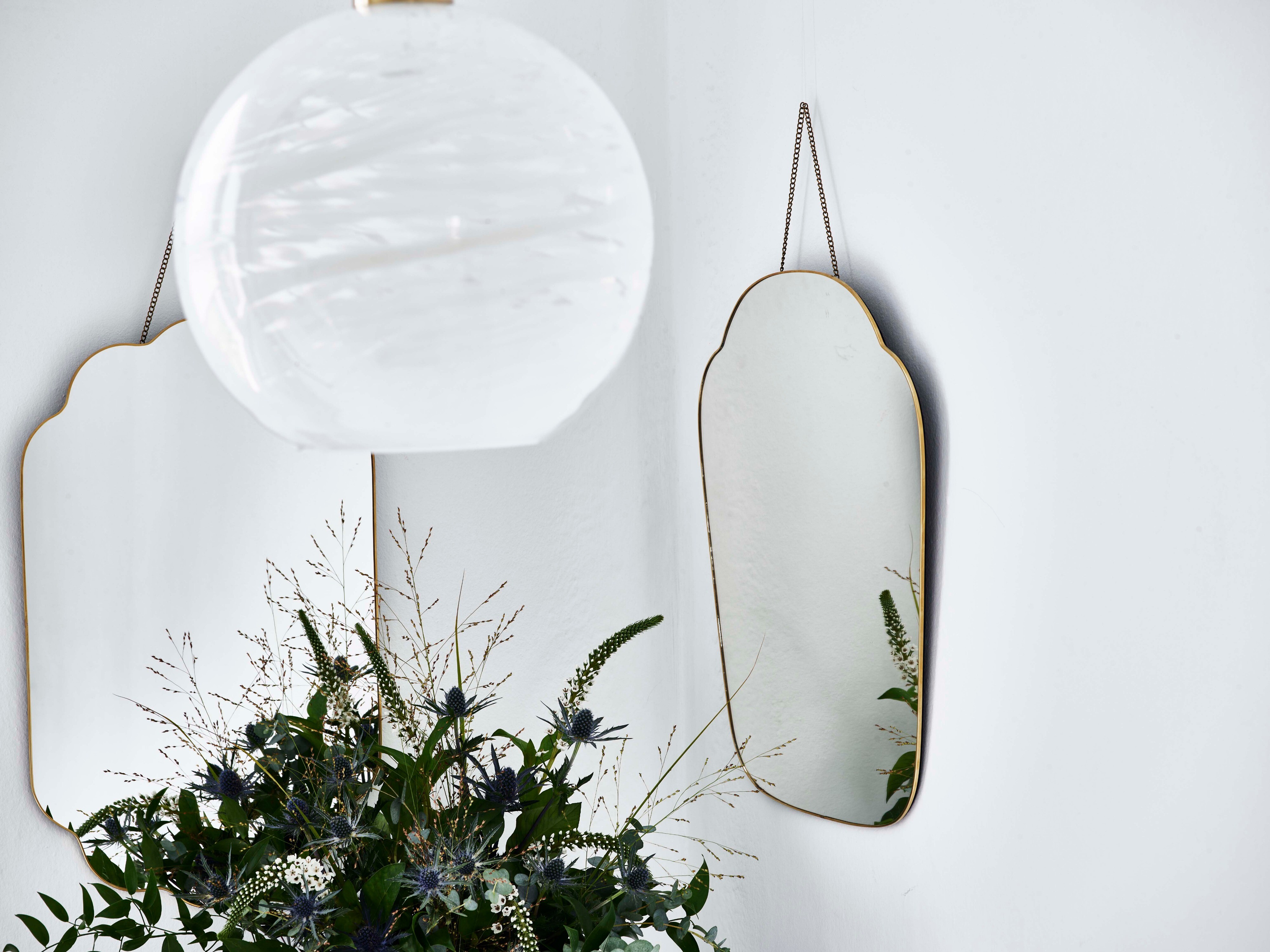 Arch Gold & Glass Hanging Wall Mirror | Oliver Bonas
