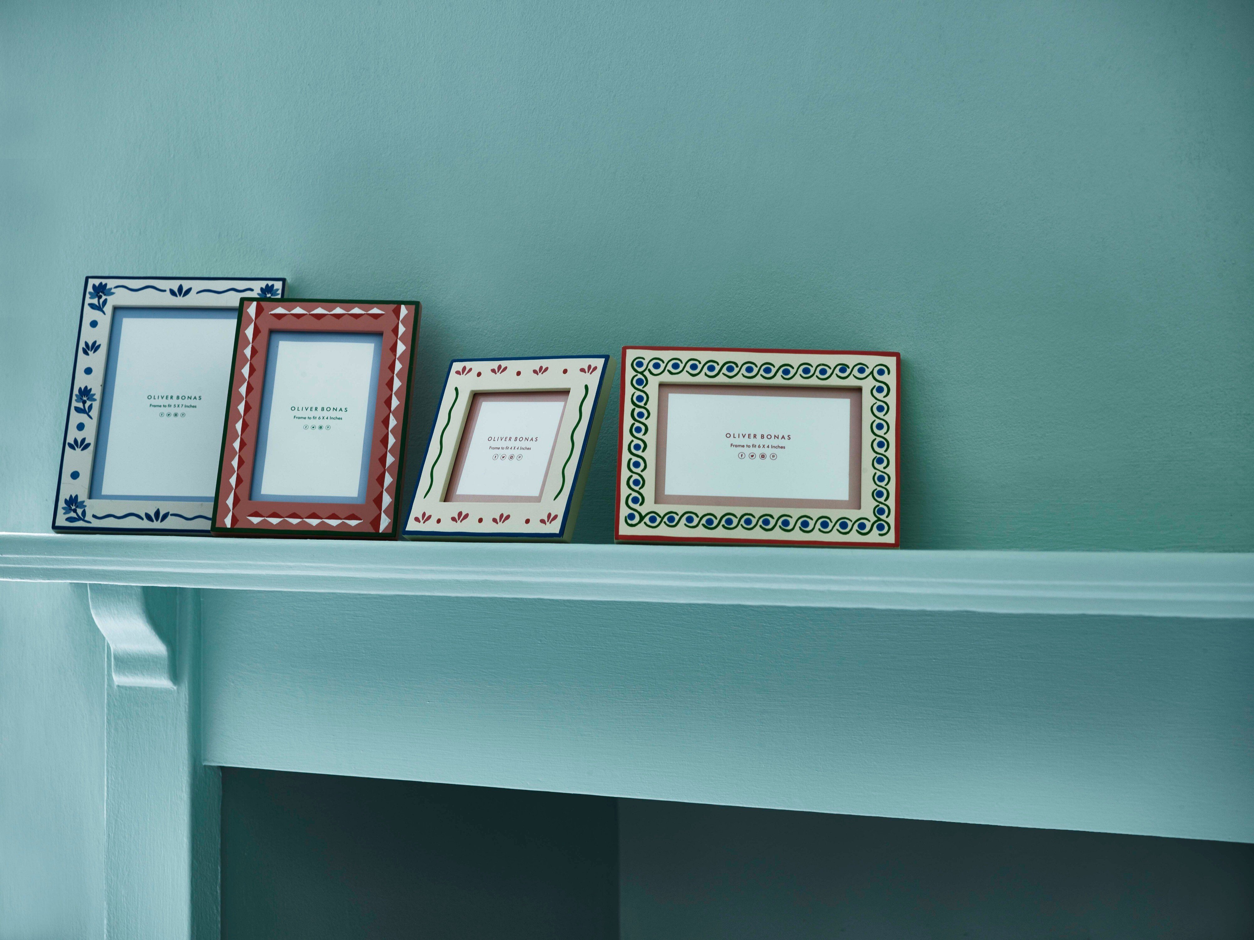 Millicent Hand Painted Pink Wooden Photo Frame 6x4" | Oliver Bonas