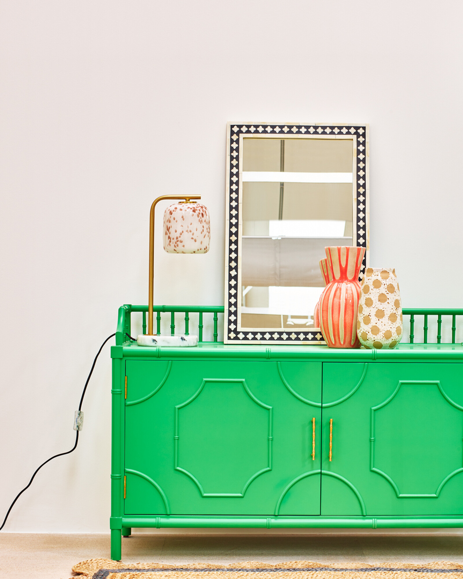 Cosmo Glass & Marble Desk & Table Lamp | Oliver Bonas