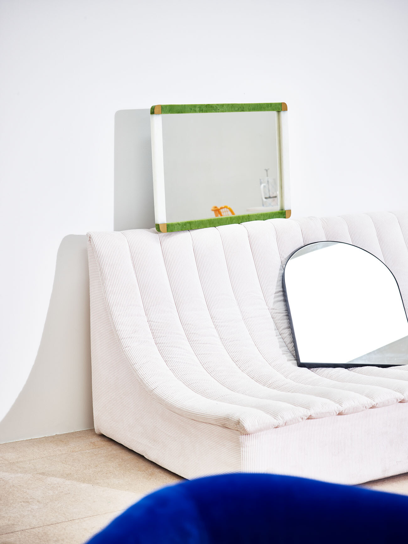 Ciera Green Resin Rectangle Wall Mirror | Oliver Bonas