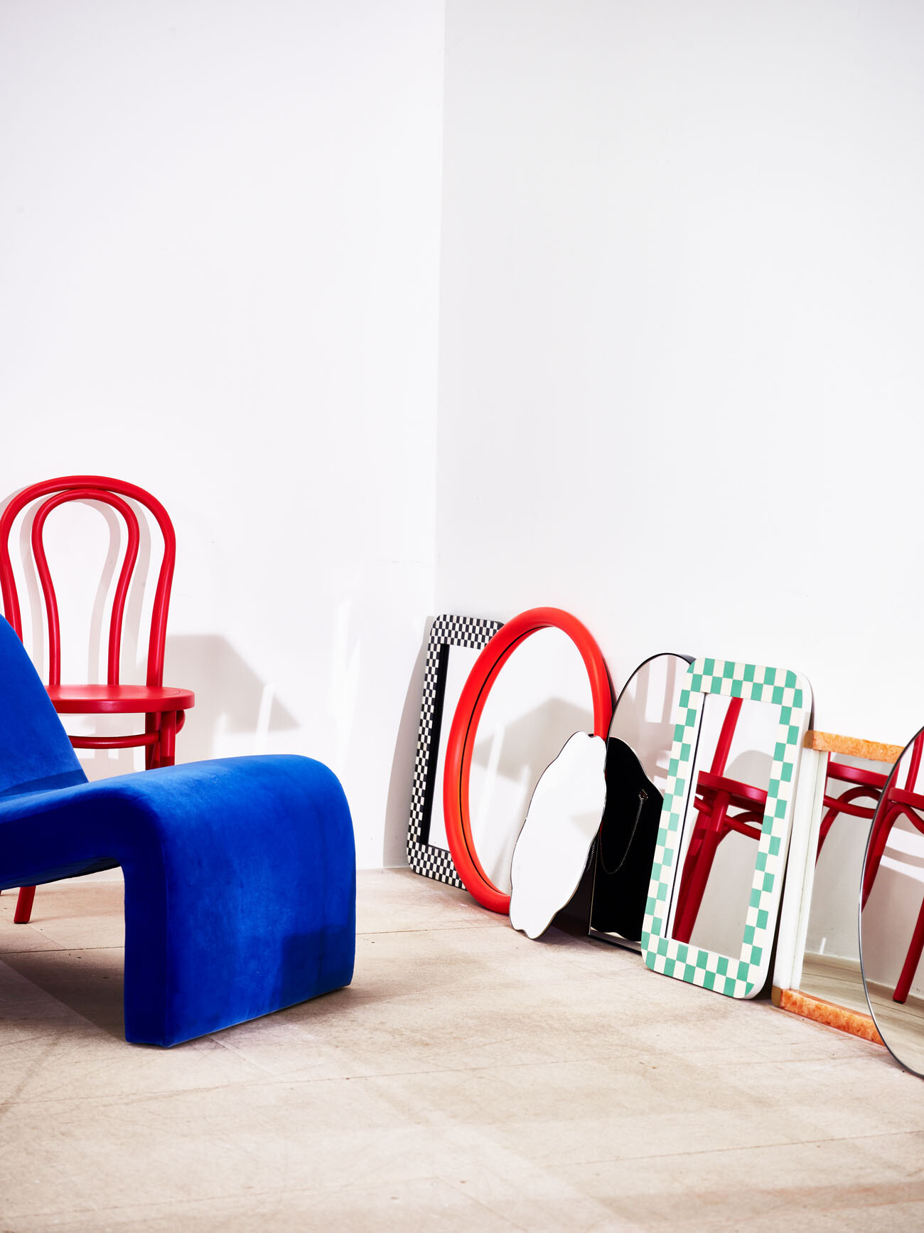 Ciera Orange Resin Square Wall Mirror | Oliver Bonas