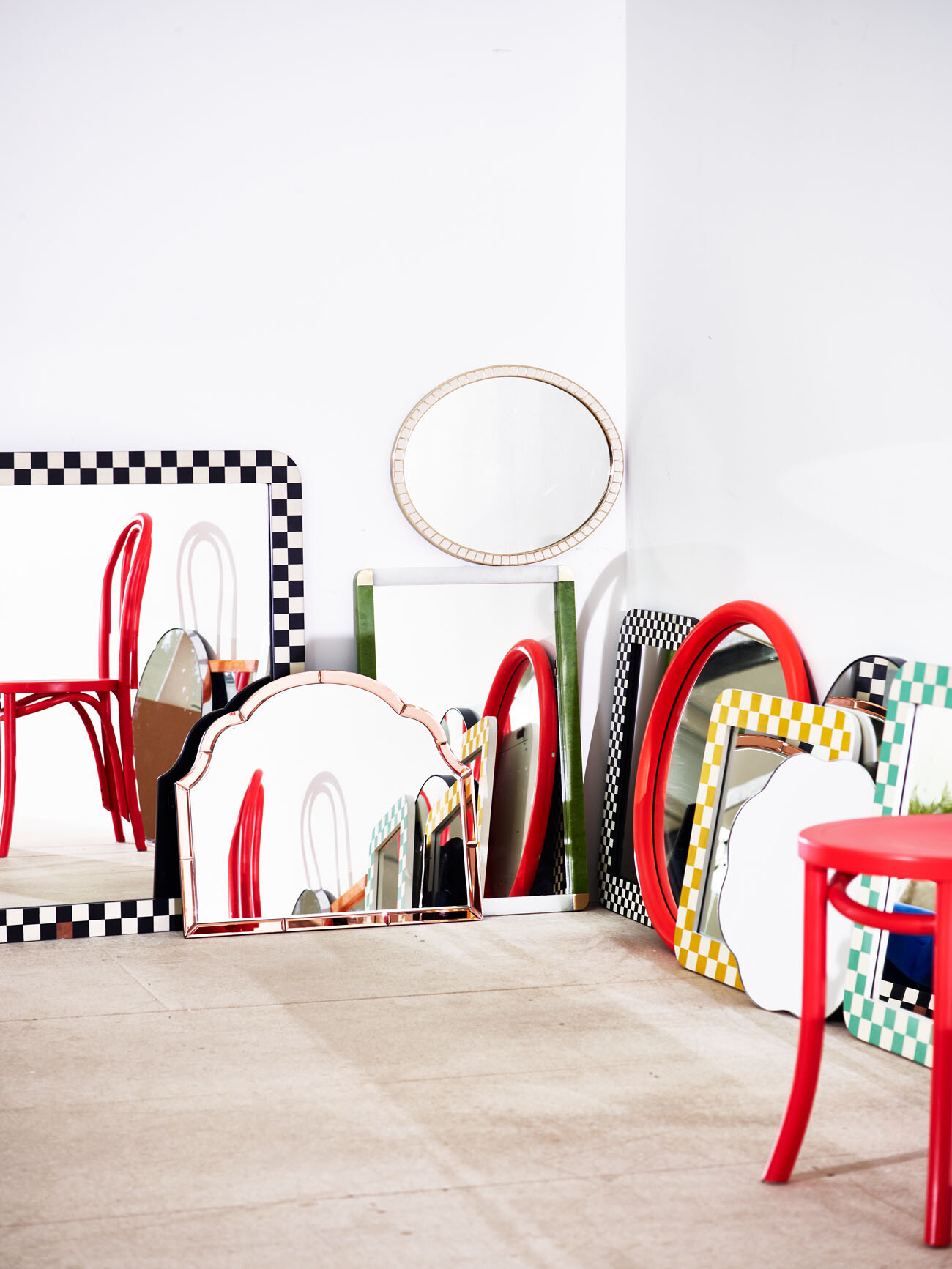 Cilo Cream & Gold Oval Wall Mirror | Oliver Bonas