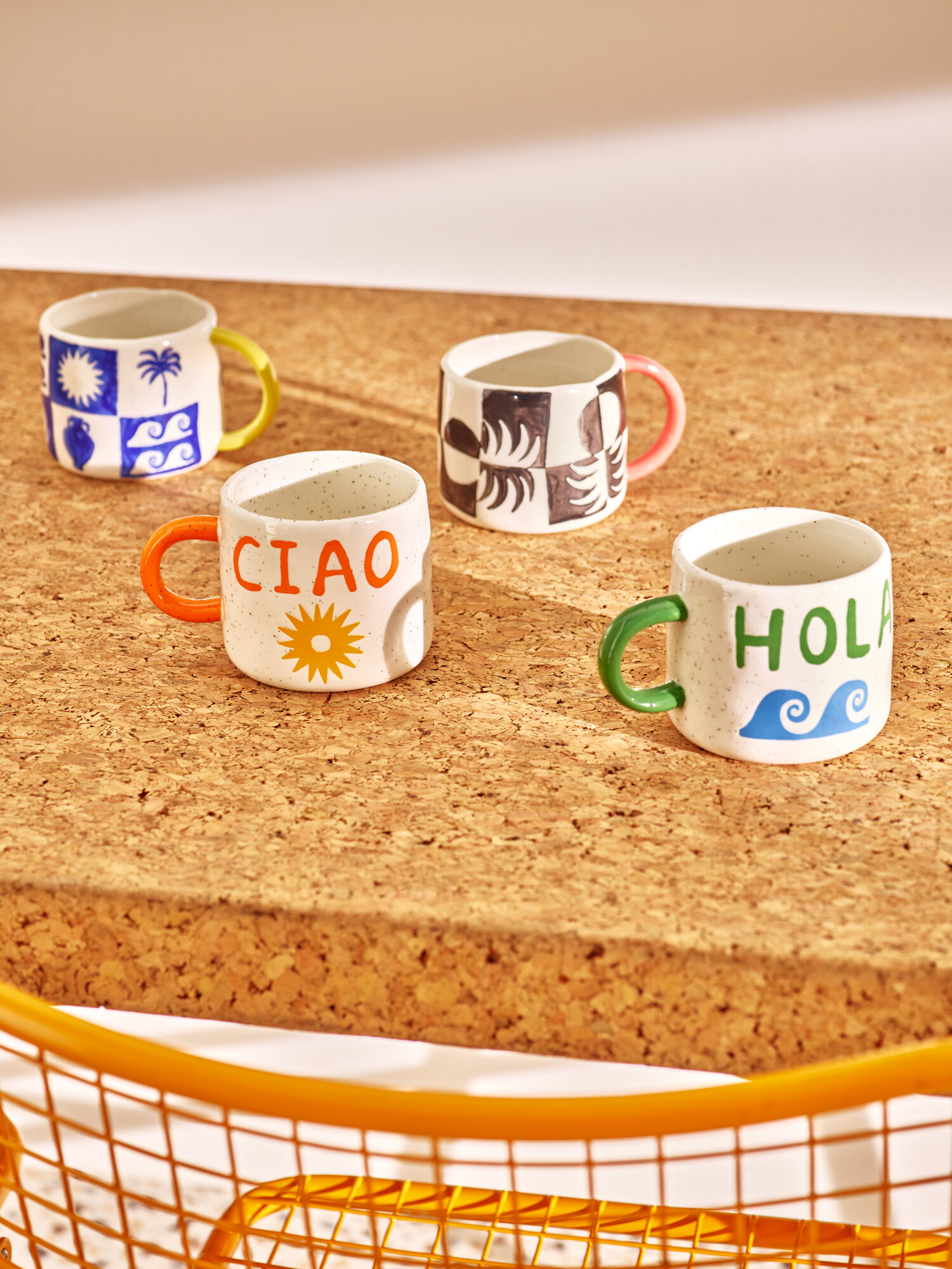 Hola Speckled Wave Ceramic Mug | Oliver Bonas
