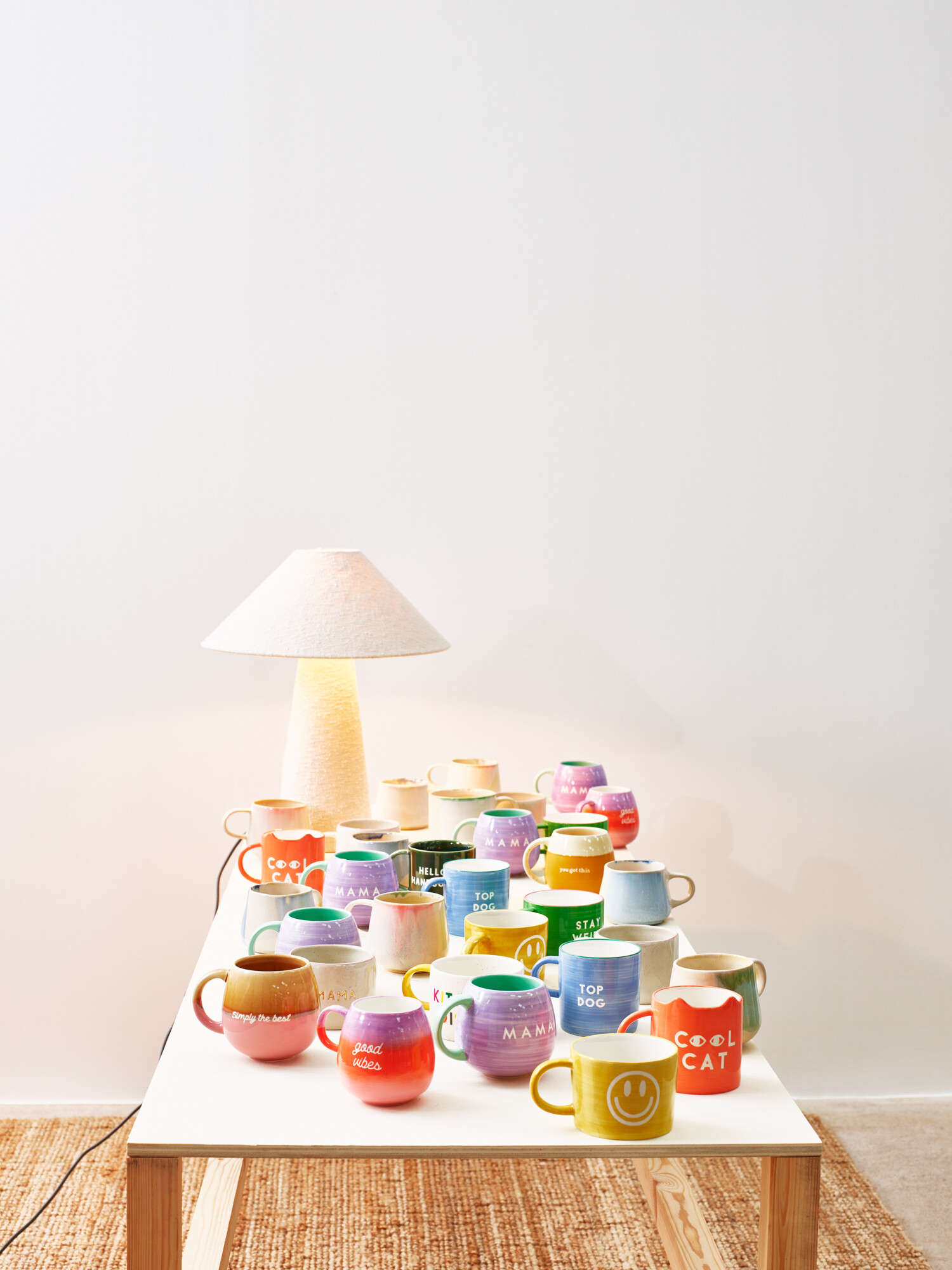 Good Vibes Pink Ombre Ceramic Mug | Oliver Bonas