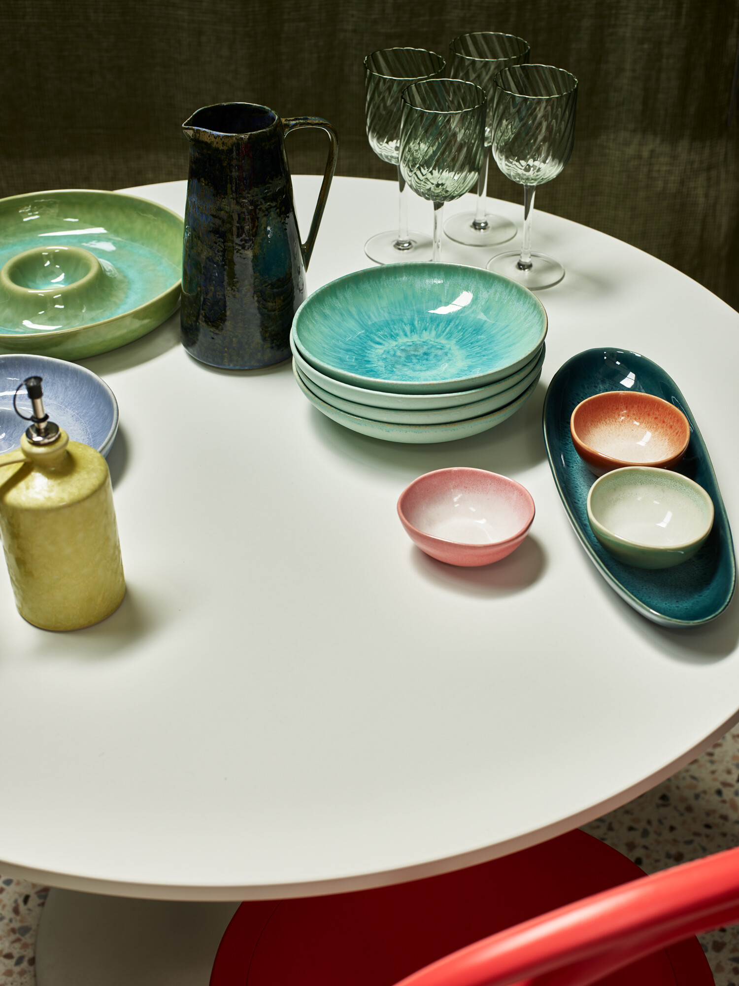 Kela Ceramic Nibble Bowls & Tray | Oliver Bonas