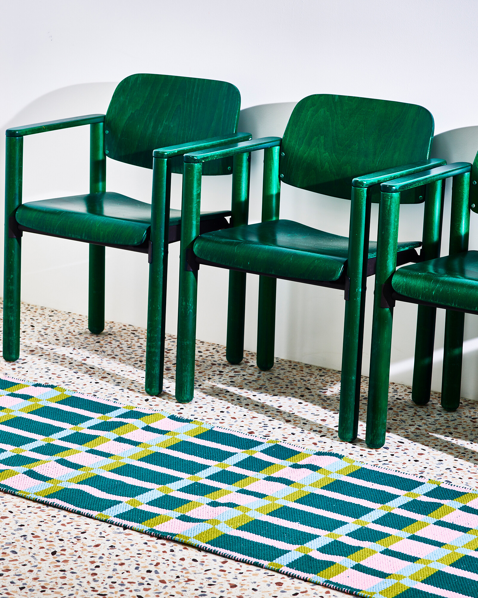 Inez Cotton Woven Runner Rug 200x70cm | Oliver Bonas