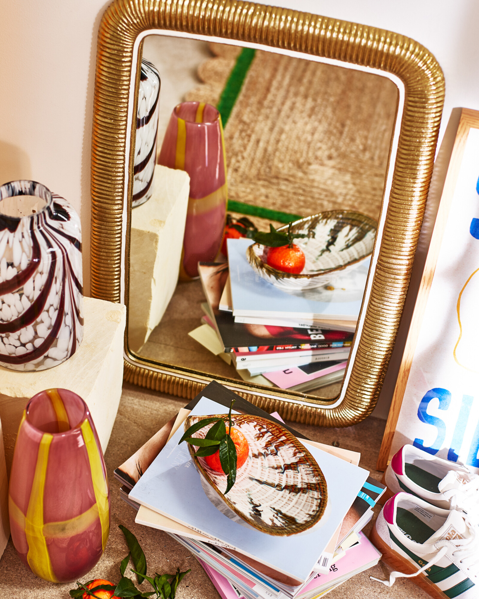 Mussel Shell White Ceramic Objet | Oliver Bonas