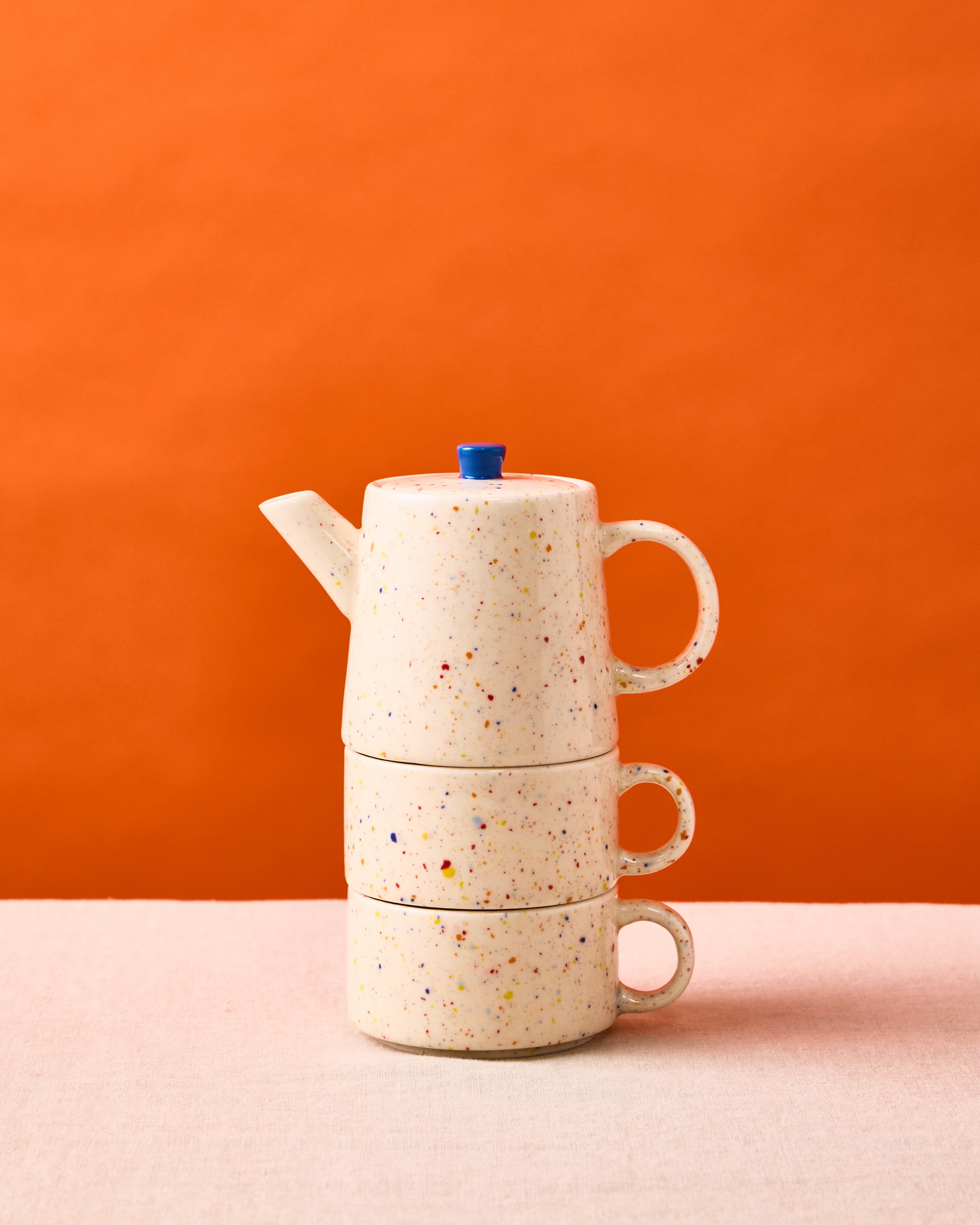 Speckle Ceramic Stacking Mug Tea Set | Oliver Bonas