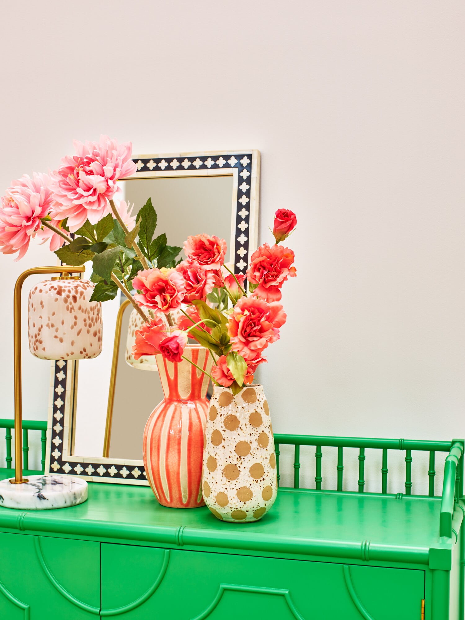 Punto White Spot Ceramic Vase | Oliver Bonas