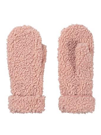 Teddy Pink Mittens | Oliver Bonas