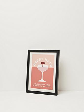 Happy Hour Framed Wall Art | Oliver Bonas