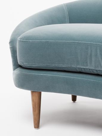 Luna Velvet Loveseat Sofas | Oliver Bonas