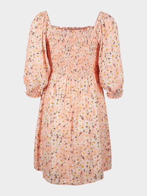 Vintage Daisy Floral Print Pink Mini Dress | Oliver Bonas