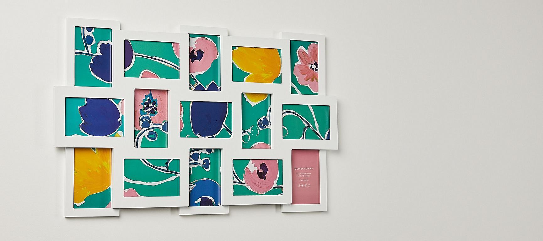 White Rubix 24 Picture 4x6" Multi Wall Frame | Oliver Bonas