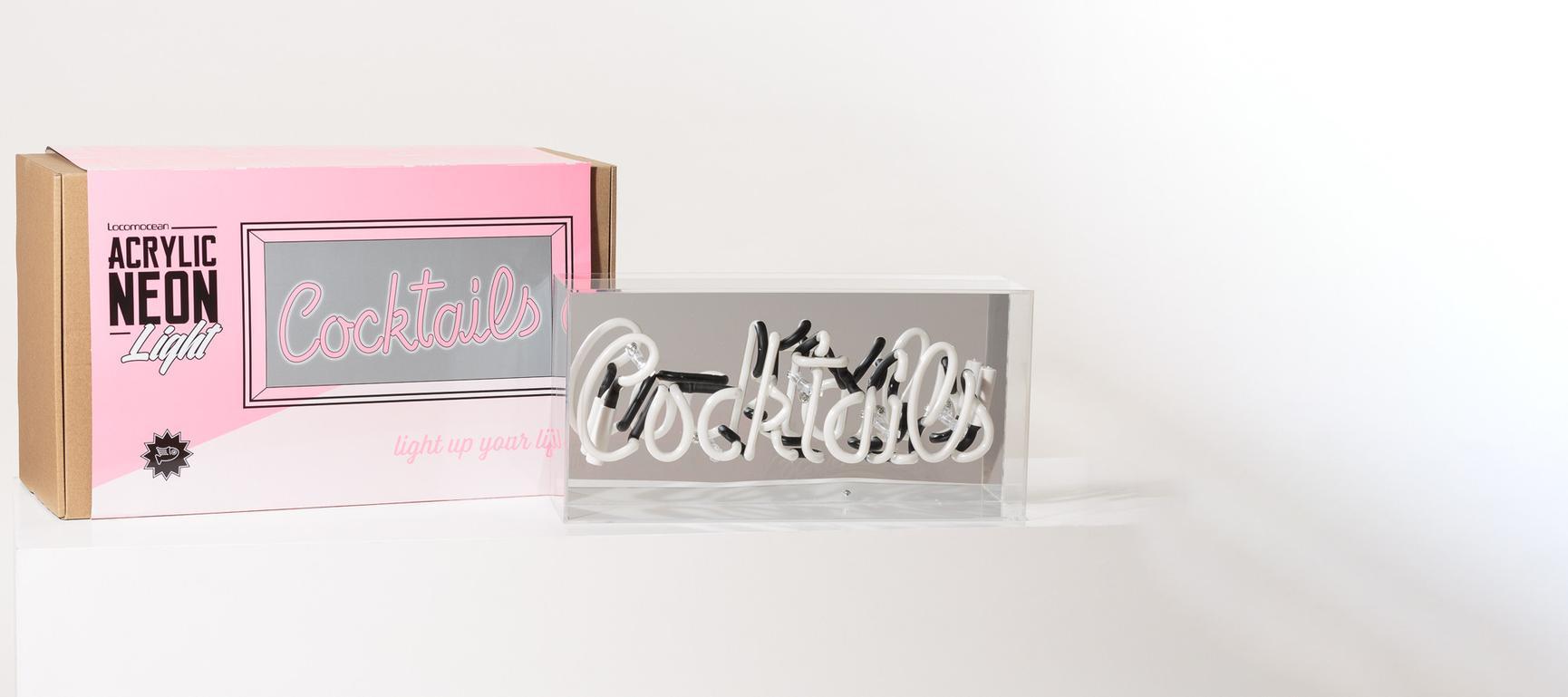 Cocktails Neon Sign | Oliver Bonas