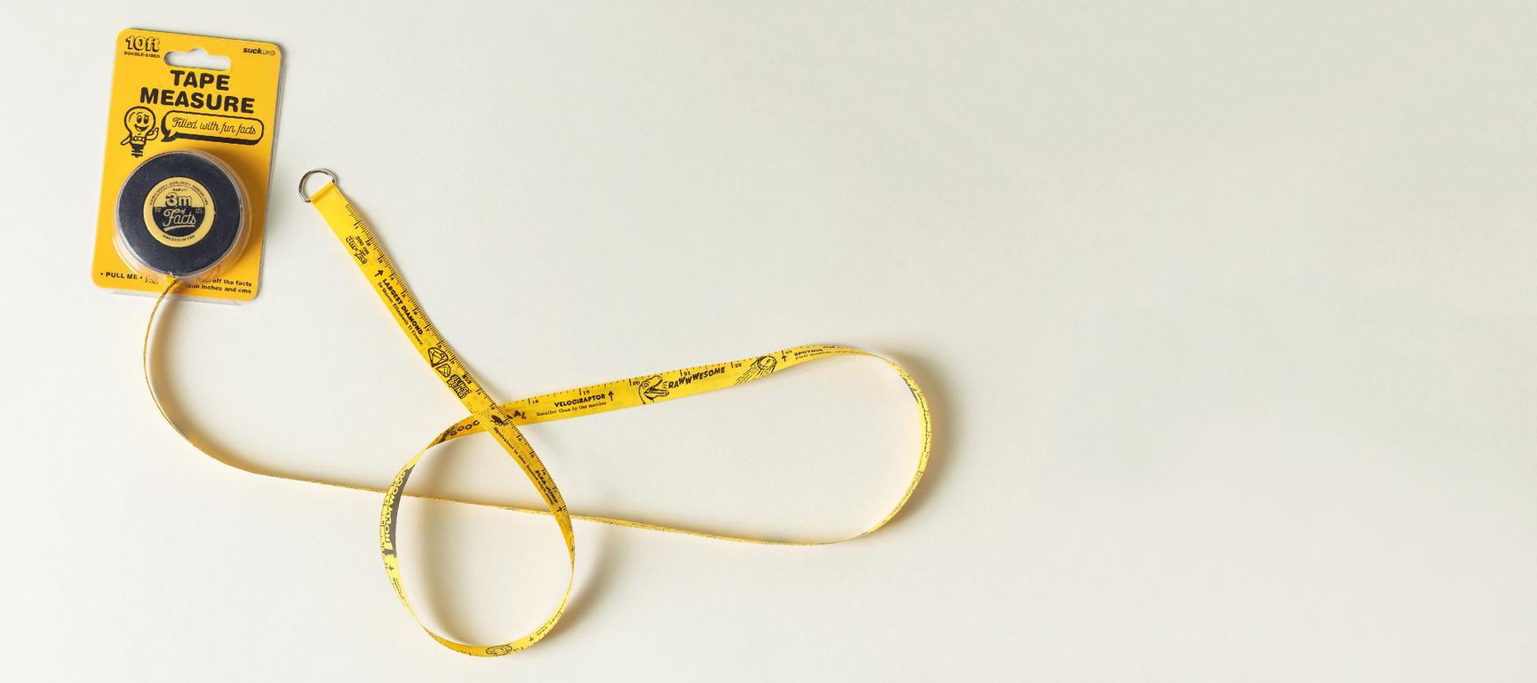 3 Metre Fun Facts Tape Measure | Oliver Bonas