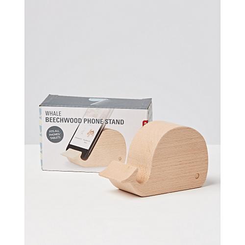 Kikkerland Whale Wooden Phone Stand | Oliver Bonas