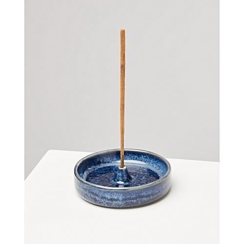 Blue Ceramic Incense Dish | Oliver Bonas
