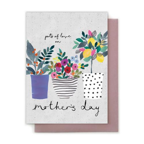 Pots of Love Mother's Day Card | Oliver Bonas