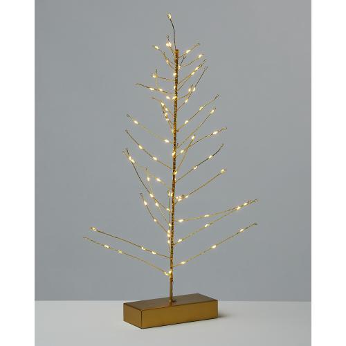 Gold Festive Christmas Tree Light | Oliver Bonas