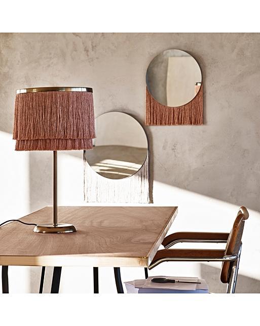 Nappa Fringed Lamp | Oliver Bonas