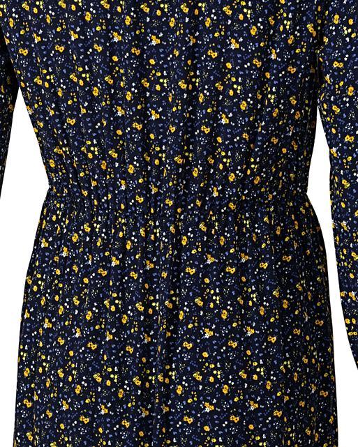 Prairie Floral Print Blue High Neck Mini Dress | Oliver Bonas