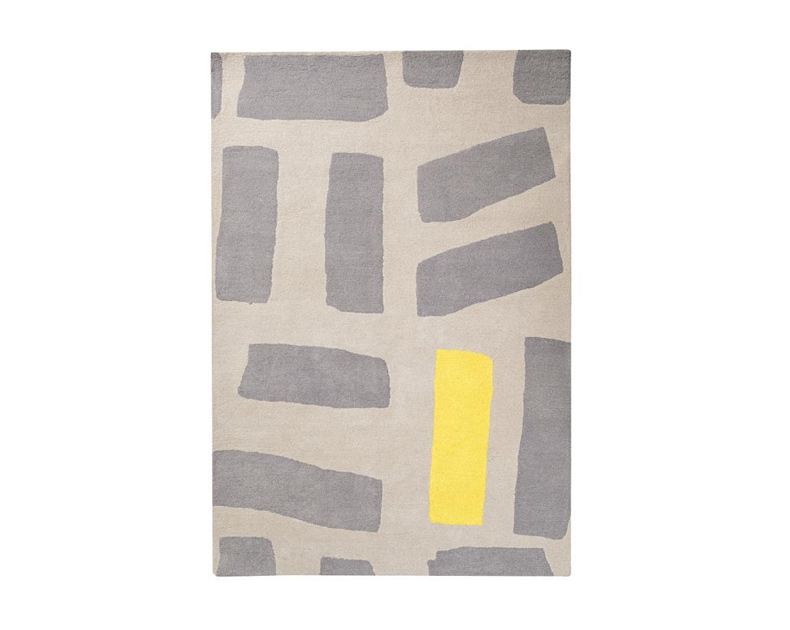 Grey Sticks Handmade Tufted Rug - 140 x 200cm | Oliver Bonas